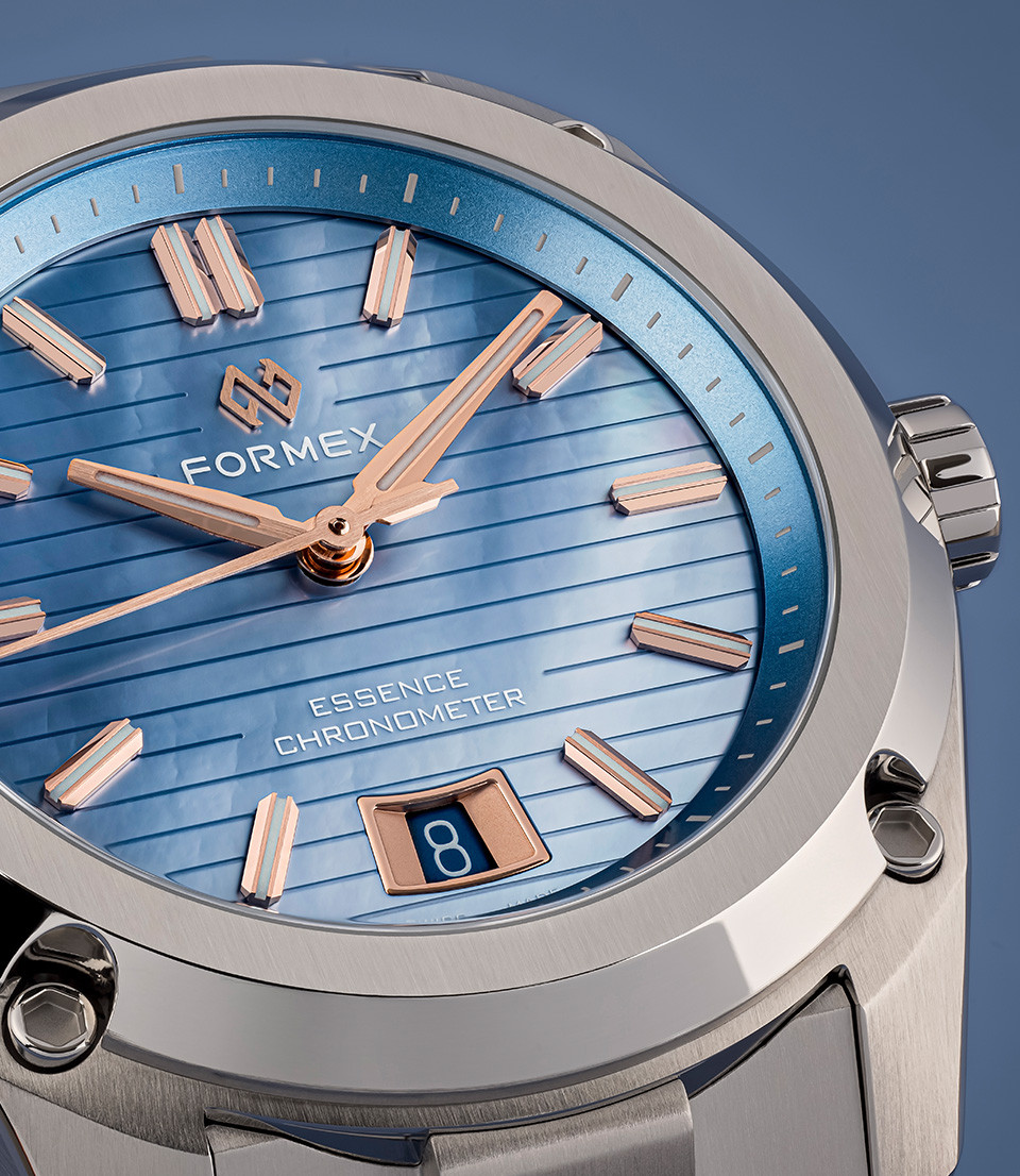 Essence 39mm Watch: Mother-of-Sky Dial - Formex