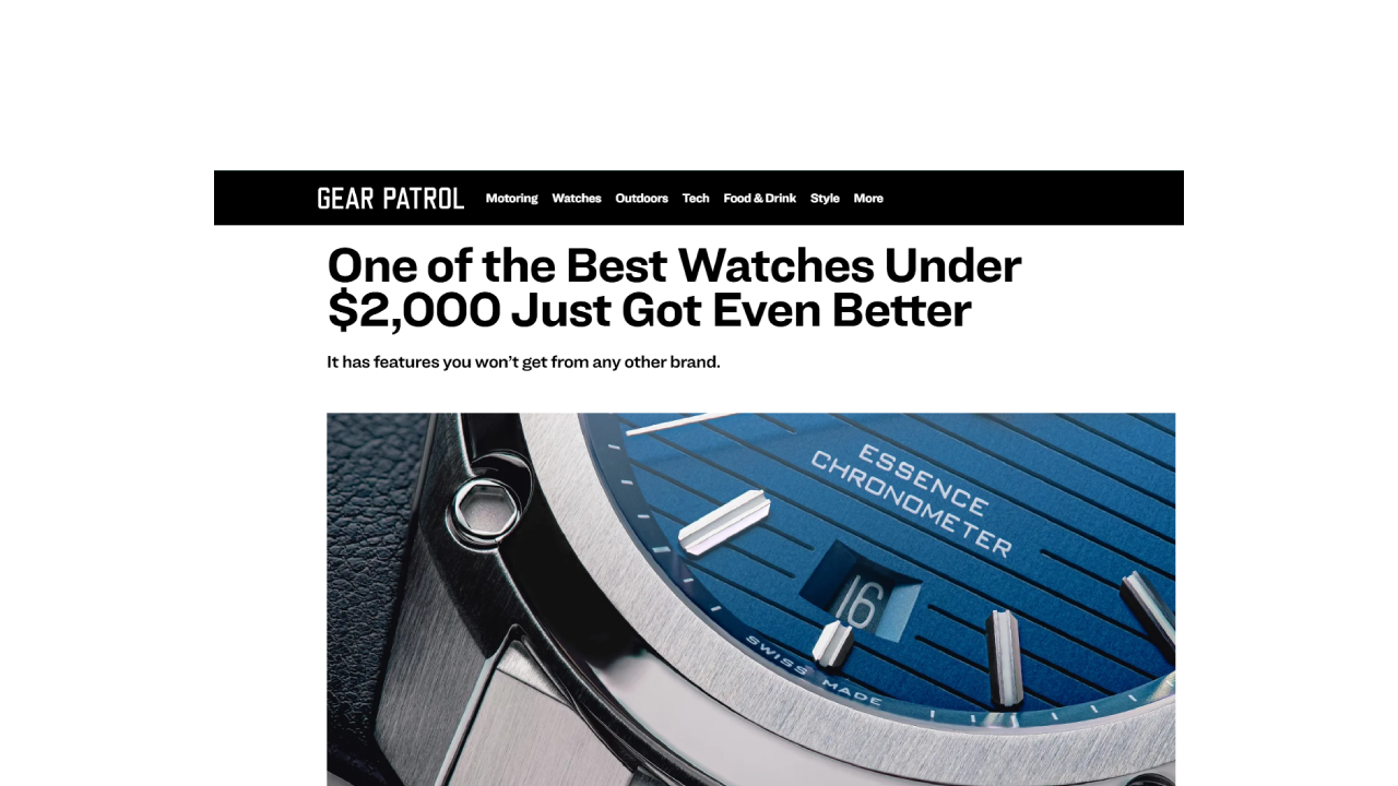 Gear Patrol: One of the Best Watches Under $2,000 Just Got Even Better ...