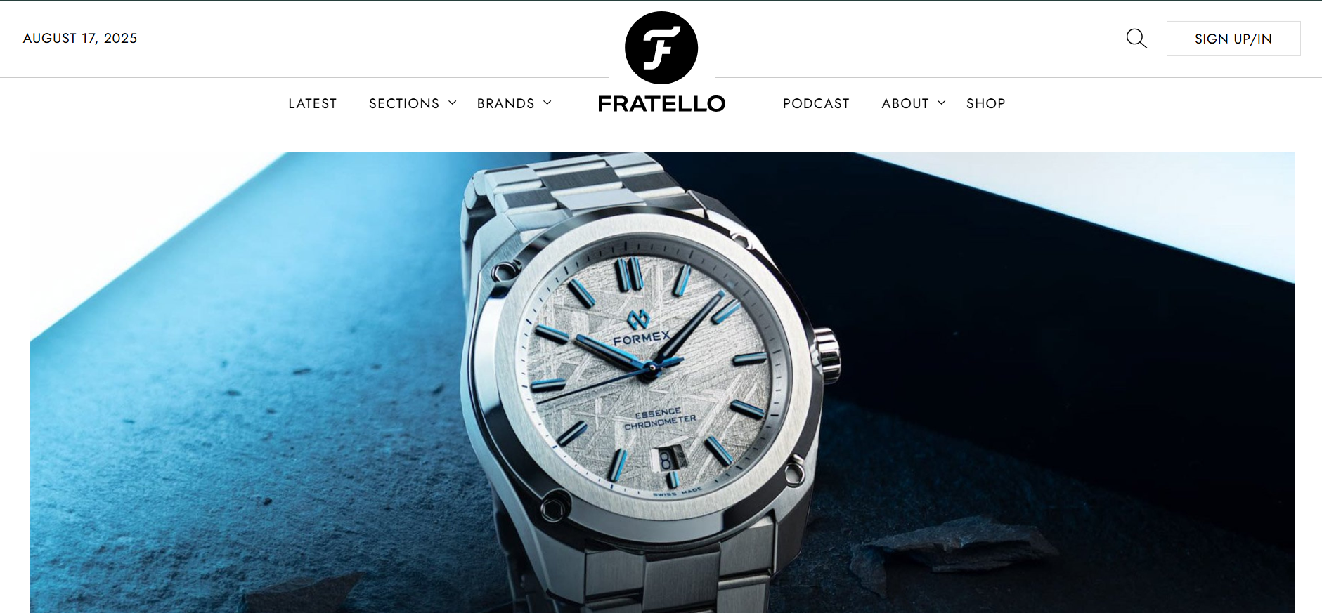 Fratellowatches: Introducing The Formex Essence 41mm Space Ghost — A ...