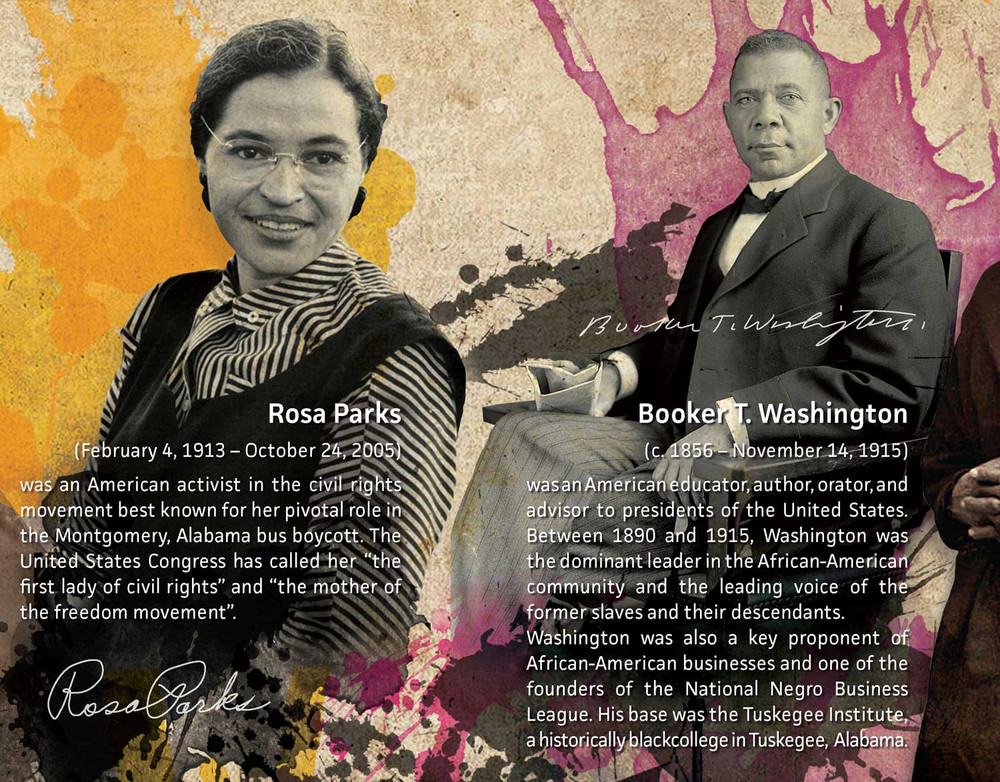 Famous Black History People Poster Series 01 (24x18)