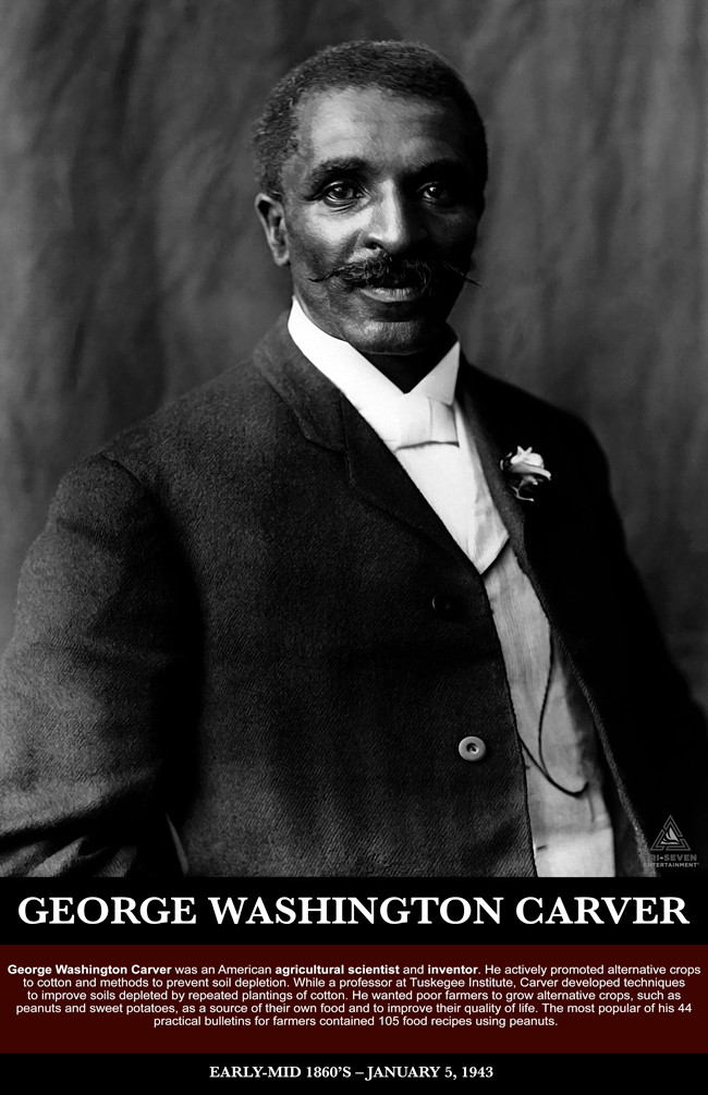 George Washington Carver Poster Black History Print (11x17)