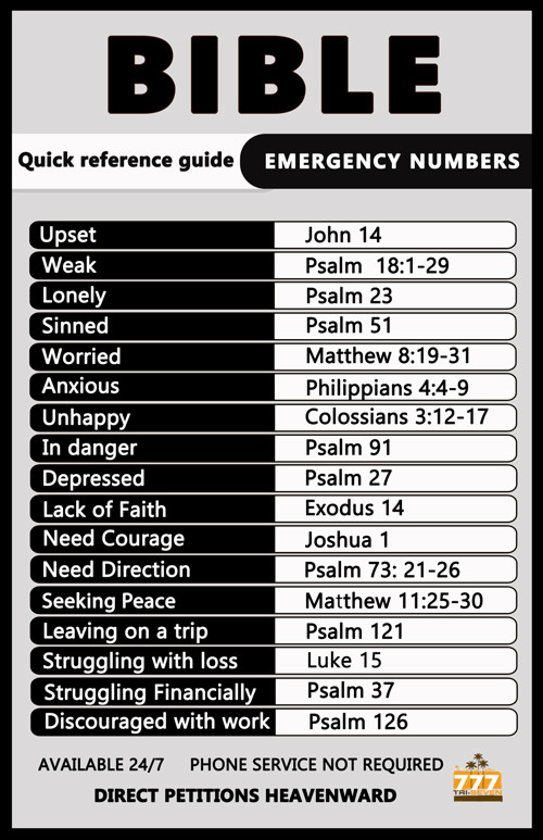 Emergency 911 Bible Verses