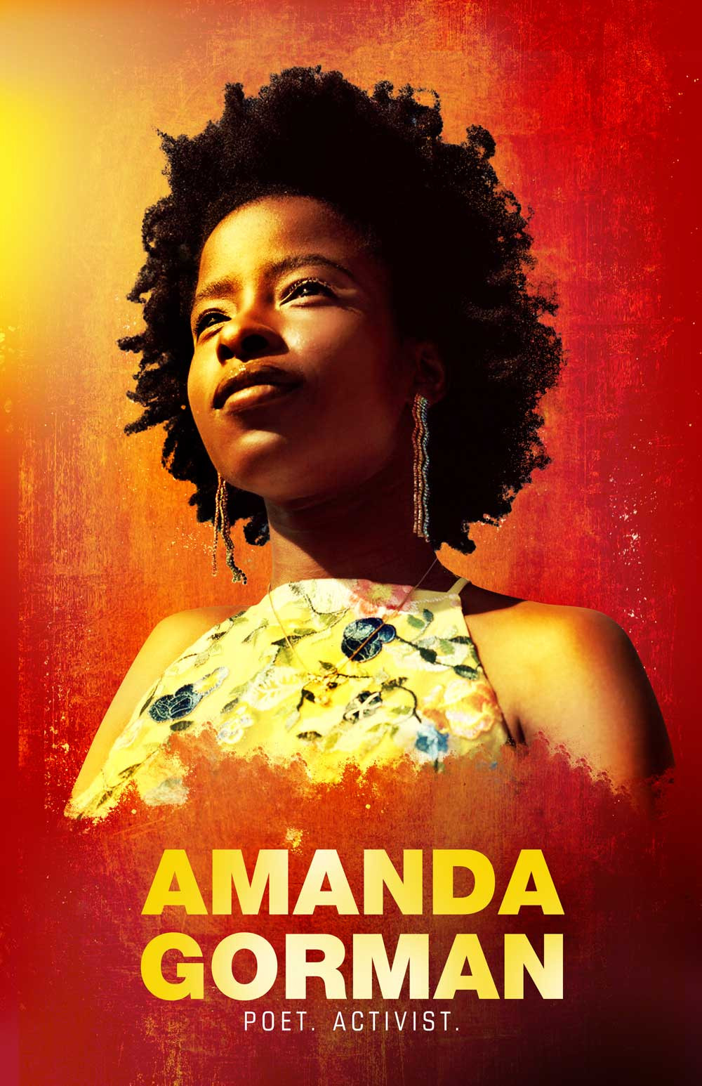 Amanda Gorman Poster Poem Poet Activist Educational Wall Art Print ...