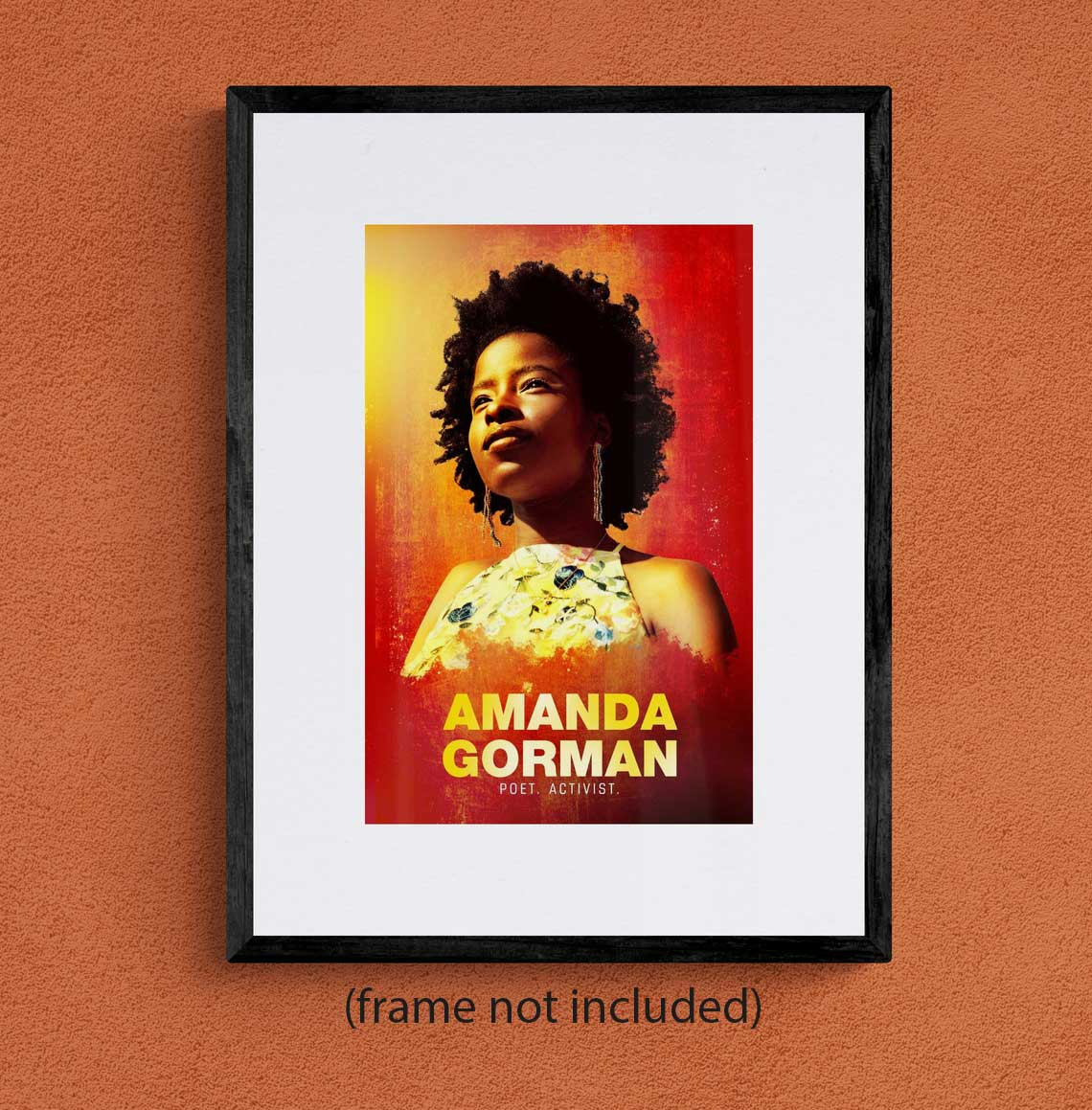 Amanda Gorman Poster Poem Poet Activist Educational Wall Art Print ...