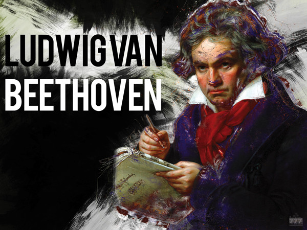 Beethoven Poster Music Wall Art Print (24x18)