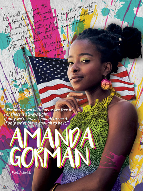 Amanda Gorman Poster Poem Poet Laureate Educational Wall Art Print ...