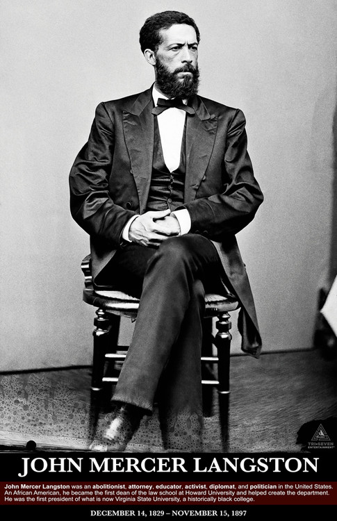 John Mercer Langston Poster Black History Print (11x17)