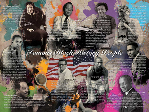 Famous Black History People Poster Series 04 (24x18)