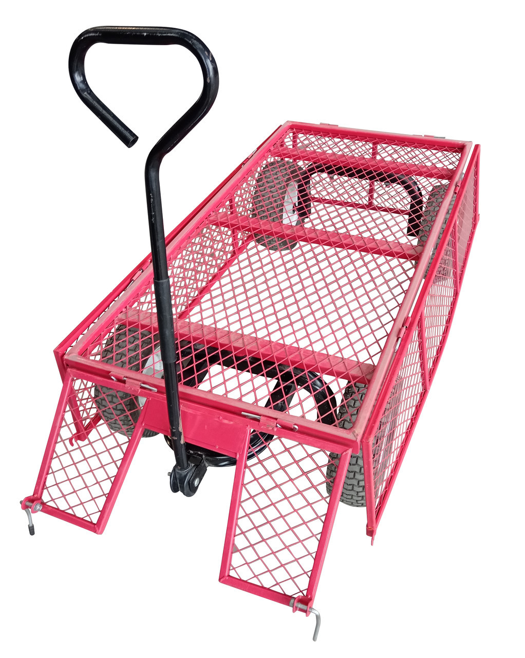 Platform Truck With Sides Pneumatic Tyres 450KG Capacity