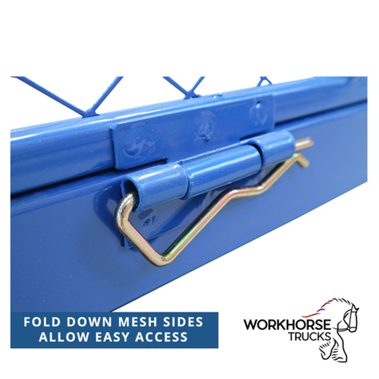 Workhorse Trucks General Purpose Platform Truck | Fold Down Mesh Sides | Pneumatic Reach ...