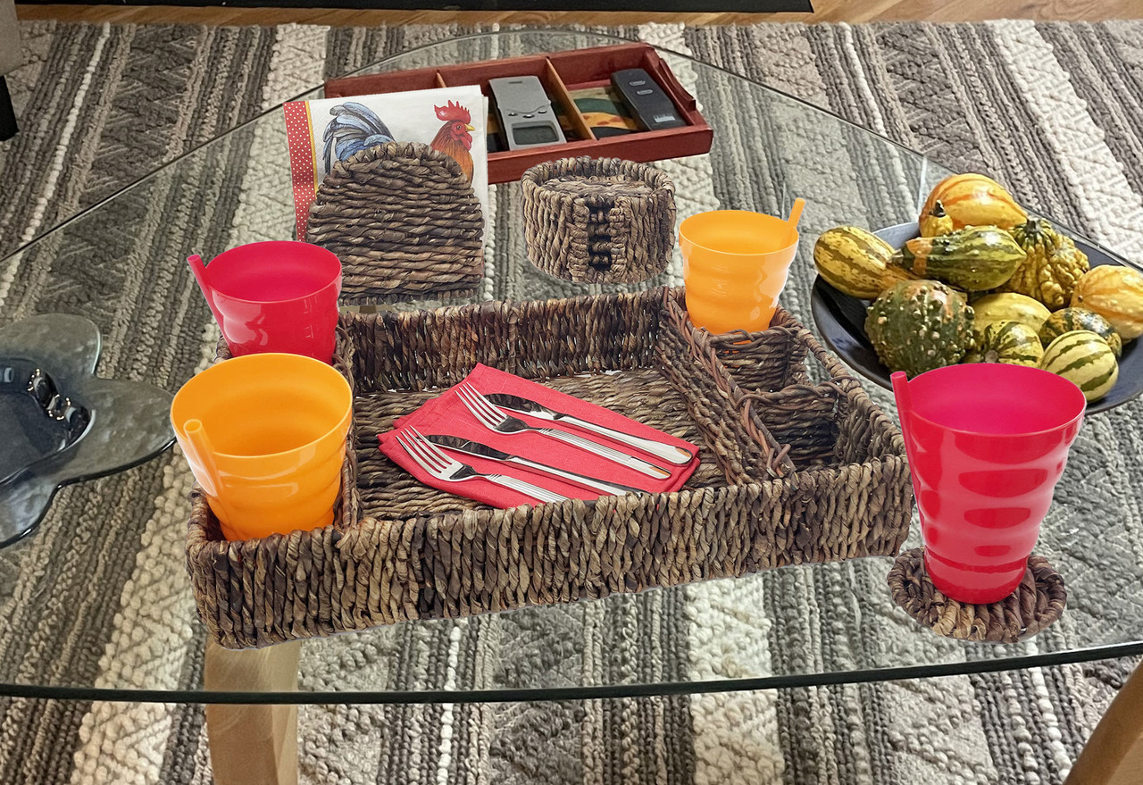 3 Piece Abaca Entertaining Set