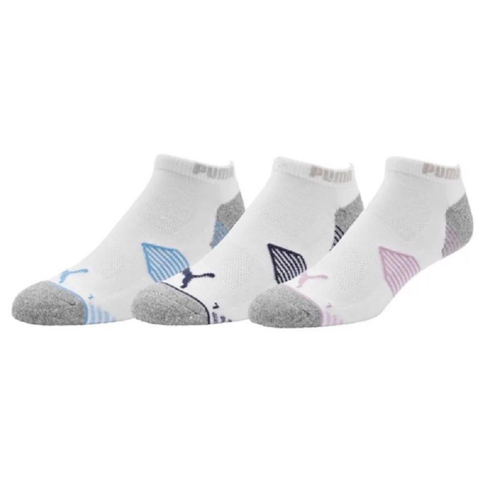 Puma Essential Low Cut 3 Pack Socks Multi Color - Maple Hill Golf