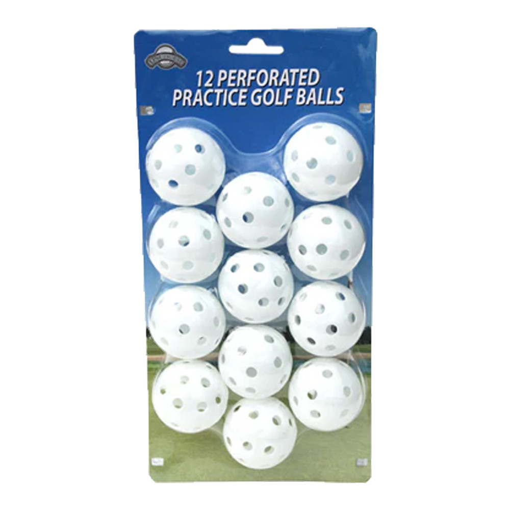OnCourse 12 Piece Practice Wiffle Balls - White - Maple Hill Golf
