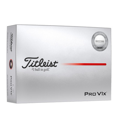 Titleist Pro V1x Enhanced Alignment Golf Balls White - Maple Hill Golf