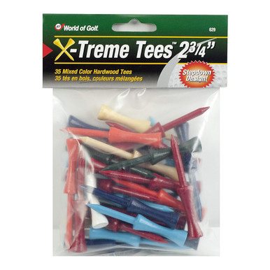 Jef World of Golf X-Treme Step Tees 2 3/4" 35pk - Multi Color - Maple ...