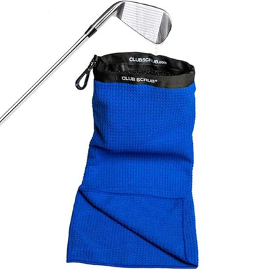 Club Scrub Towel w/ Cleaning Scrub Pouch - Maple Hill Golf