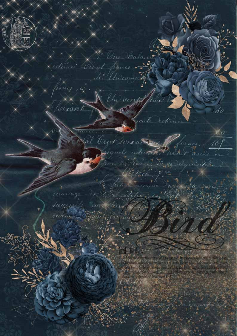 Autumn Birds - Decoupage Queen