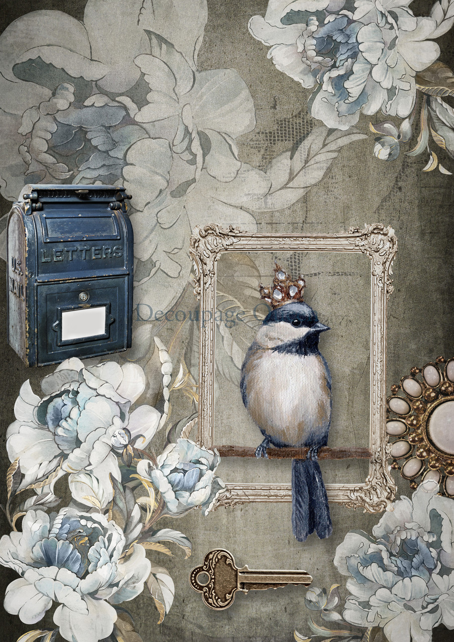 Decoupage Queen Spring Letters Rice Paper