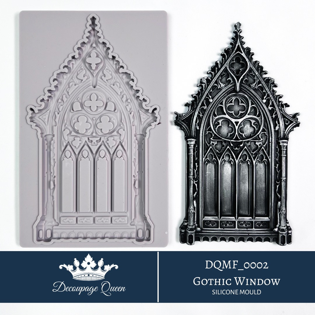 Gothic Window Silicone Mould | Decoupage Queen