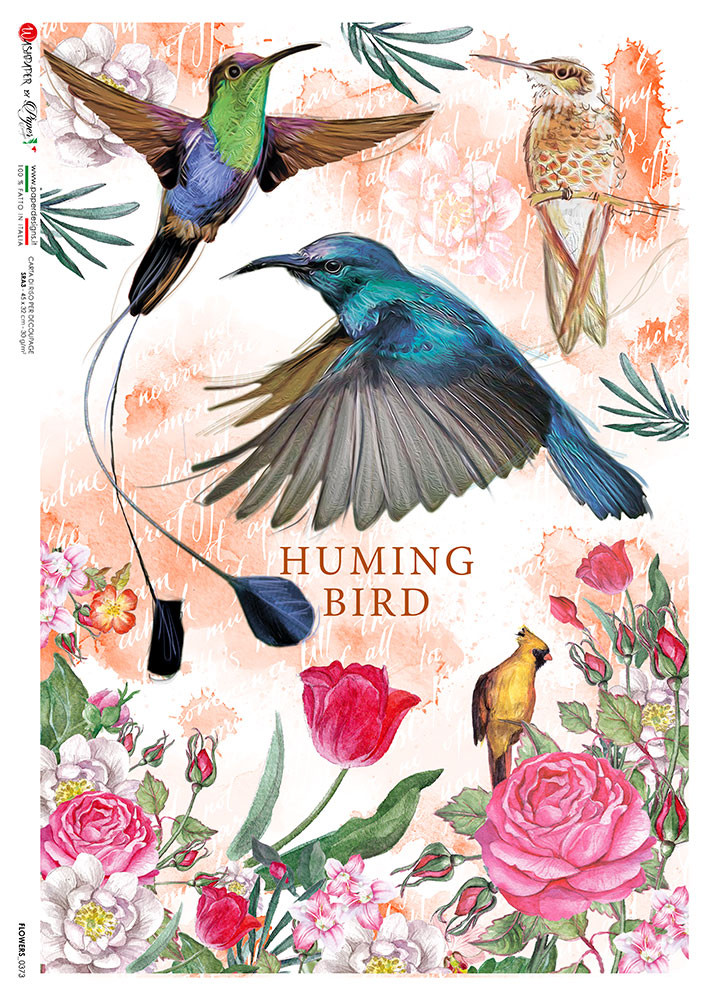 Afternoon Hummingbirds - Decoupage Queen