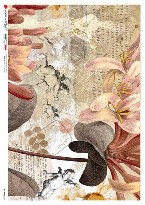 Paper Designs Victorian Floral Mini Paintings Rice Paper