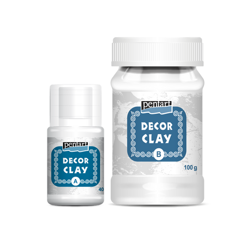 Decor clay set, 100 g + 40 ml