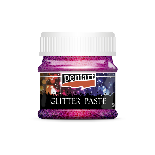 Glitter paste fine 50 ml pink