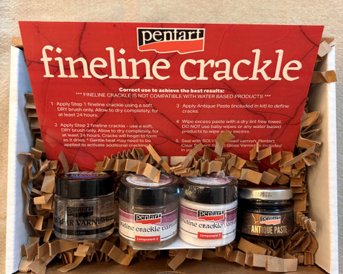 Pentart Fineline Crackle Complete Starter Kit