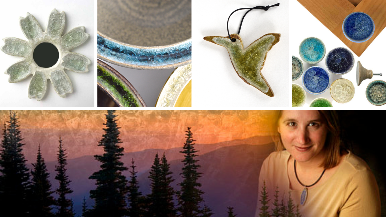 Gifts of the Dark Time - Recycled Glass Fused Ceramics by Paloma Pottery