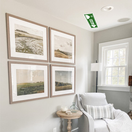 2 x Pieces Qibla Direction Arrow Stickers - Wall/Ceiling Decal Sticker ...