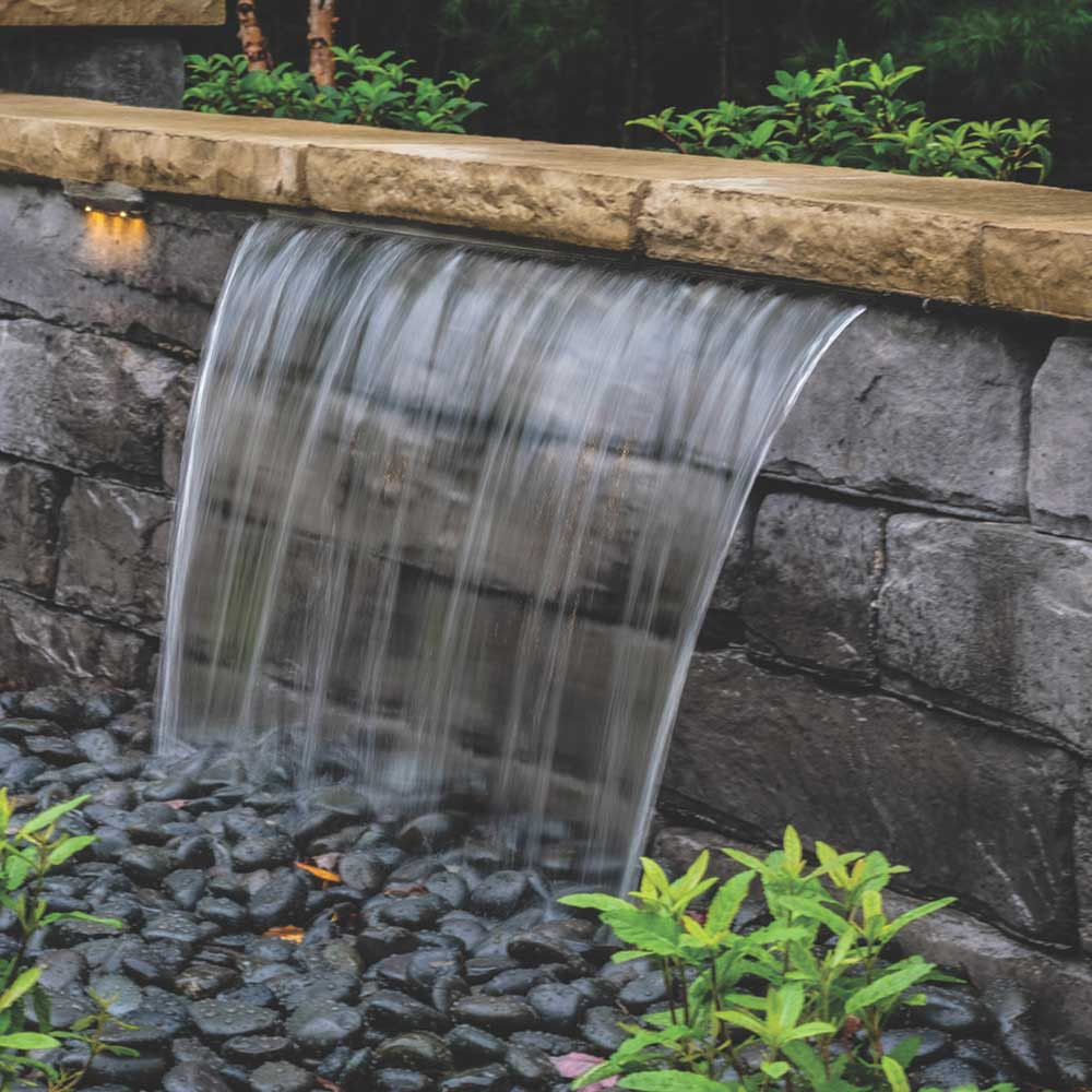 Formal Falls | Retaining Wall Waterfall | The Pond Guy