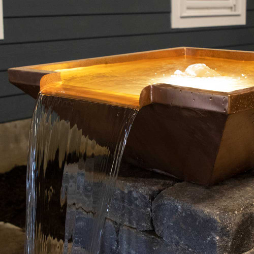 Atlantic Copper Spillway Bowls | Pedestal | The Pond Guy