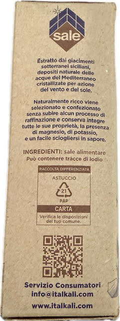 Coarse Natural Table Salt from, Fior di Sale da Tavolo Naturale Grosso 1kg