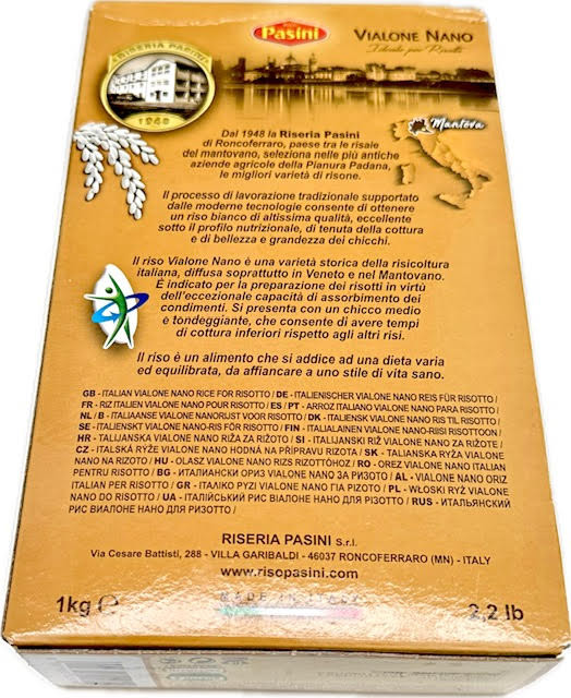 Pasini Vialone Nano Risotto Rice 1kg