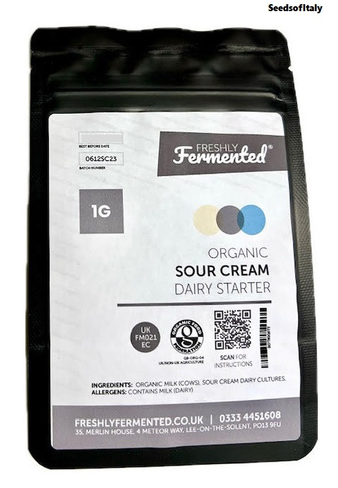 Organic Sour Cream Starter