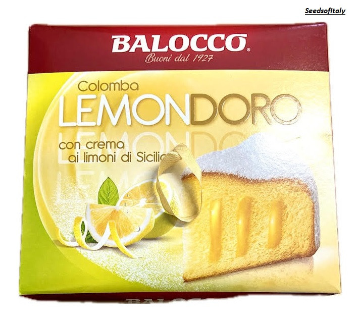 Balocco Lemondoro (Sicilian Lemon) Colomba Dove Easter Cake 750g