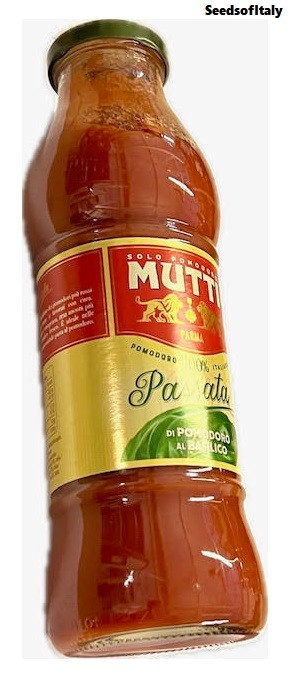 *NEW* Mutti Passata with Fresh Basil 700g Glass Jar