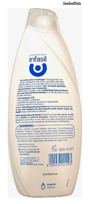 Infasil Neutral Delicate Shower Gel 500ML "New"