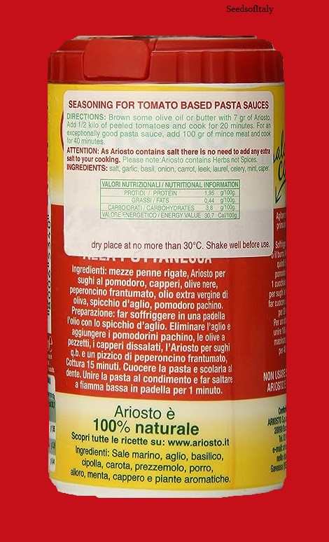 Ariosto sughi al pomodoro - tomato sauce 80g *Gluten Free*