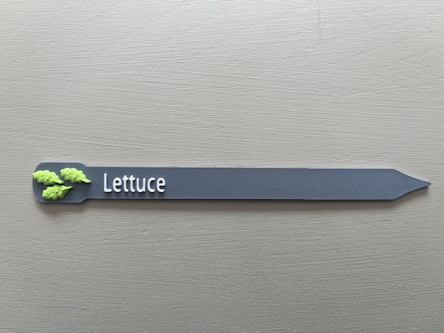 Plant and Herb Marker Tag - Biodegradable - LETTUCE