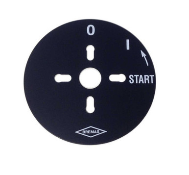 SWITCH PLAQUE 0-1-START | 613657
