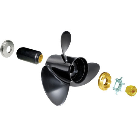 Solas Boat Propeller Aluminum 9512-145-19 & RBX-100|SavvyBoater