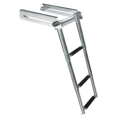 3-Step Locking Side-Mount Telescoping Ladder | Stainless Steel | JIF | FGB3