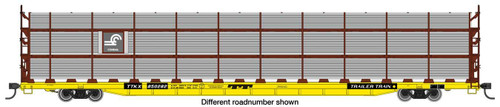 Walthers Mainline HO 910-8310 89' Flatcar with Tri-Level Shielded Auto ...