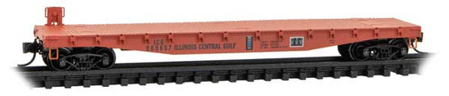 Micro-Trains 4500700 50' Fishbelly-Side Flatcar with Side-Mount Brake Wheel