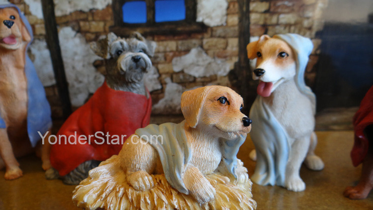 Canine Christmas Pageant Dog Nativity Set - Yonder Star Christmas Shop LLC
