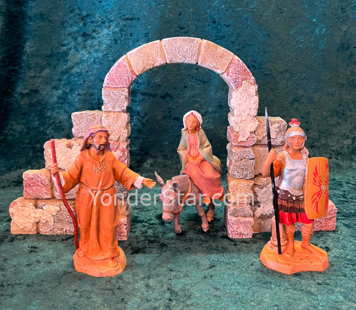 Journey to Bethlehem Scene - 5" Fontanini Nativity Life of Christ ...