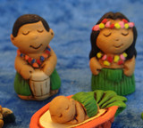 Kauai Hawaiian Nativity Set 1 Inch - Fair Trade from Peru - Yonder Star ...