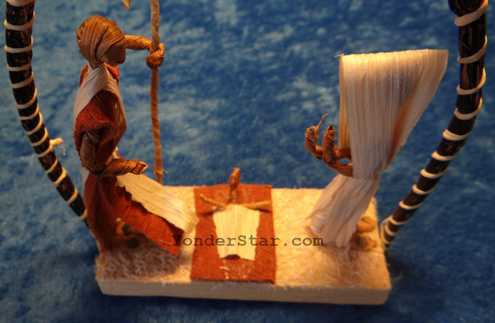 Hand Made Banana Fiber Nativity from Kenya | Yonder Star Christmas Shop ...