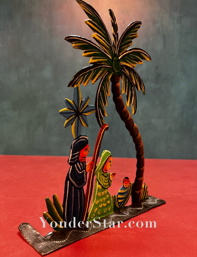 Thailand Palm Nativity Scene - Yonder Star Christmas Shop LLC